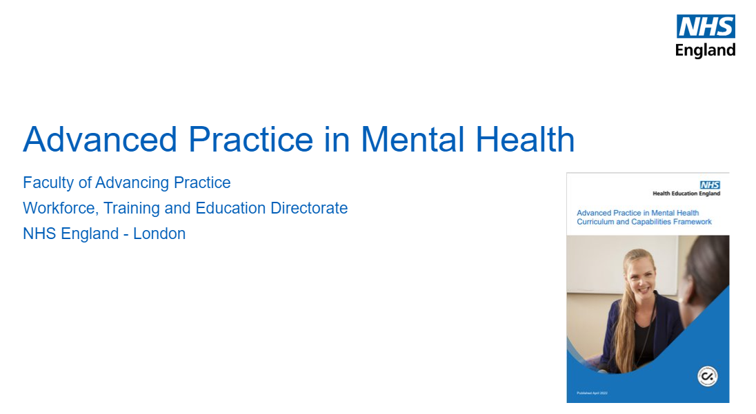 London Webinars and Recordings - Advanced Practice