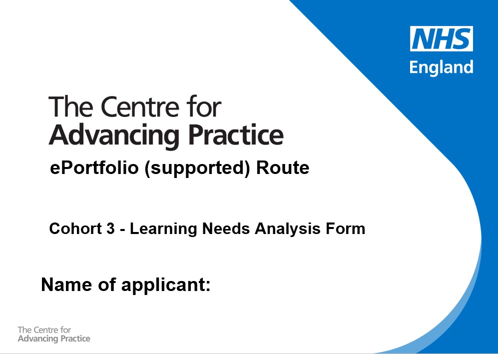 ePortfolio Resources - Advanced Practice