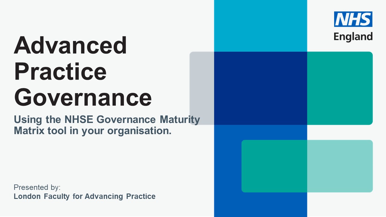 London Webinars and Recordings - Advanced Practice