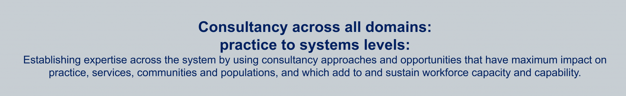 Consultant Level Practice Capability And Impact Framework Advanced
