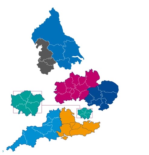 Maps of Advancing Practice Regional Faculties - Advanced Practice